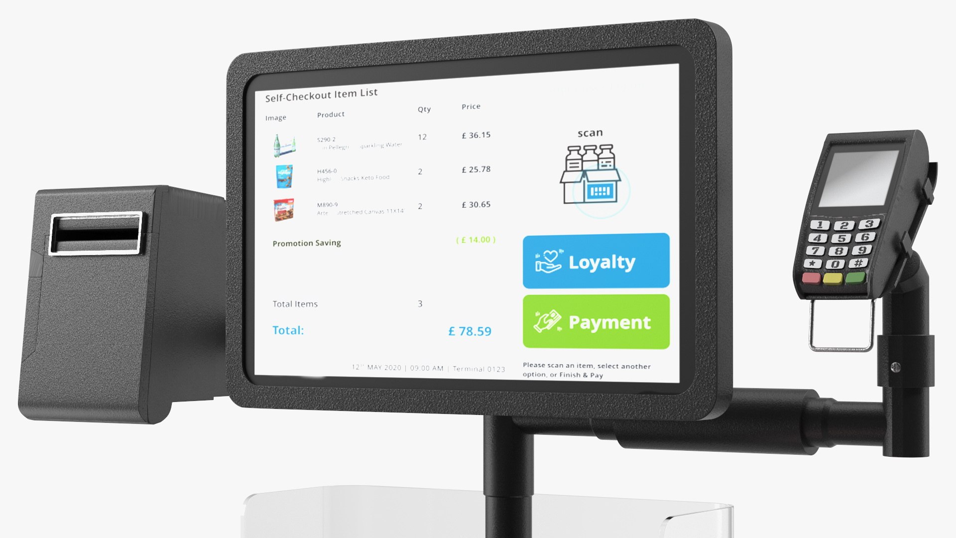 3D Retail Self Checkout System Grey - TurboSquid 2015782