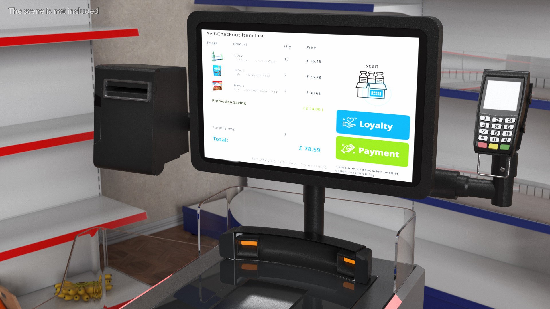 3D Retail Self Checkout System Grey - TurboSquid 2015782