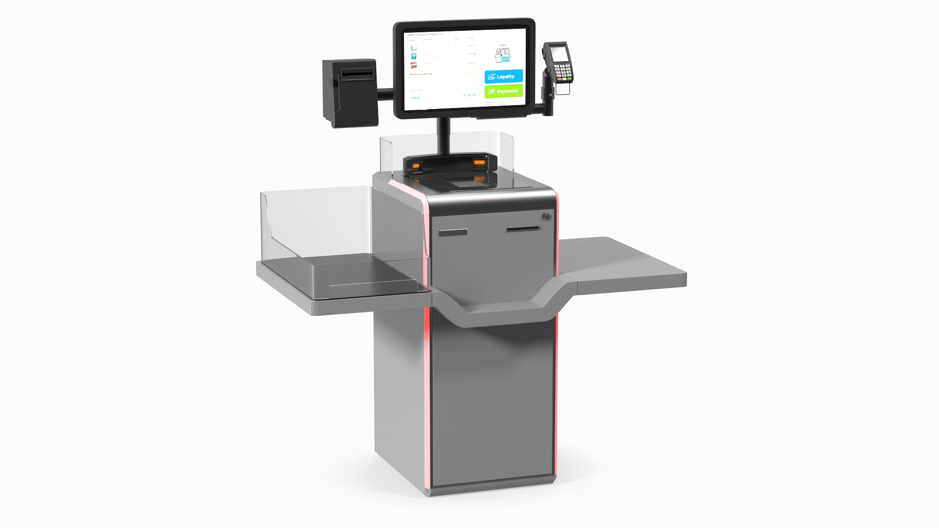 3D Retail Self Checkout System Grey - TurboSquid 2015782