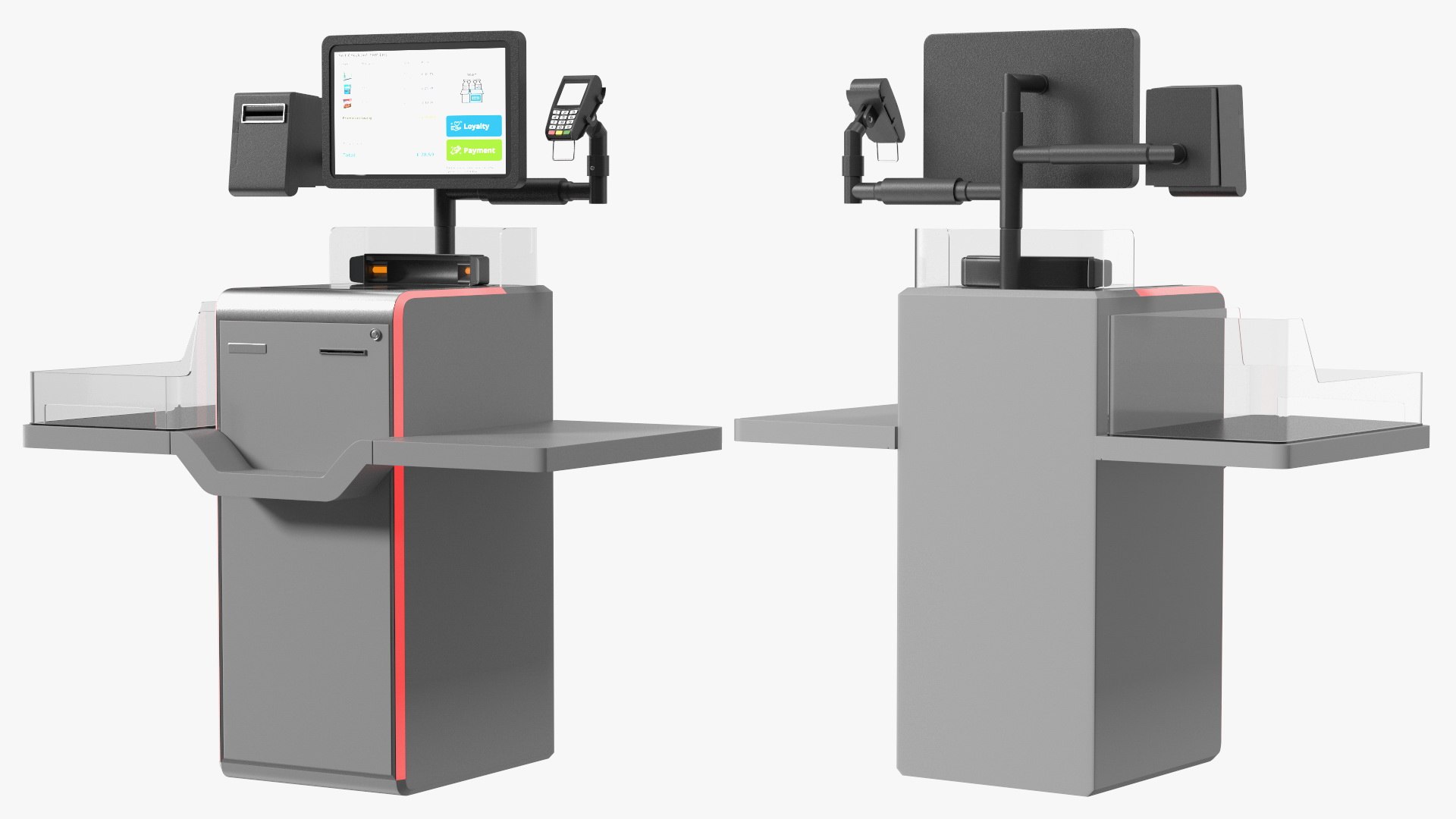 3D Retail Self Checkout System Grey - TurboSquid 2015782