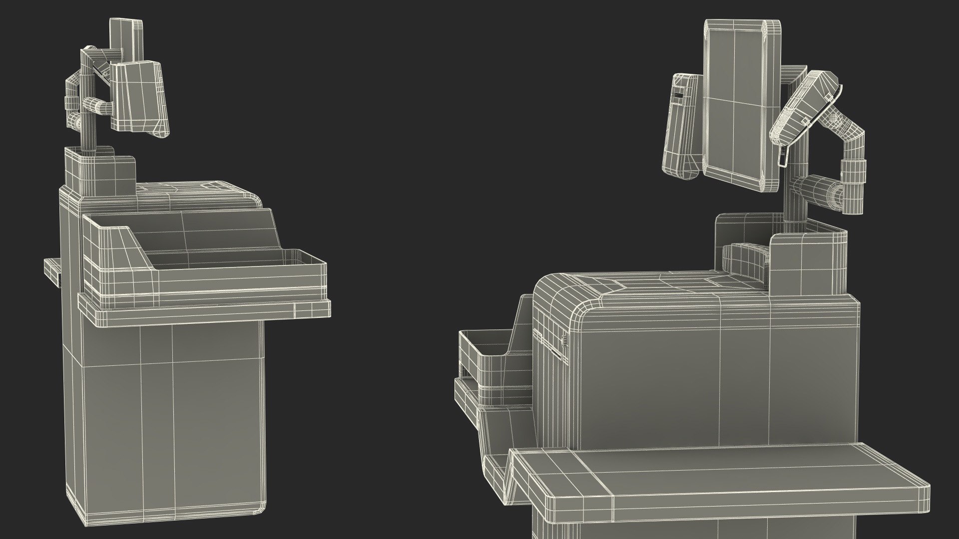 3D Retail Self Checkout System Grey - TurboSquid 2015782