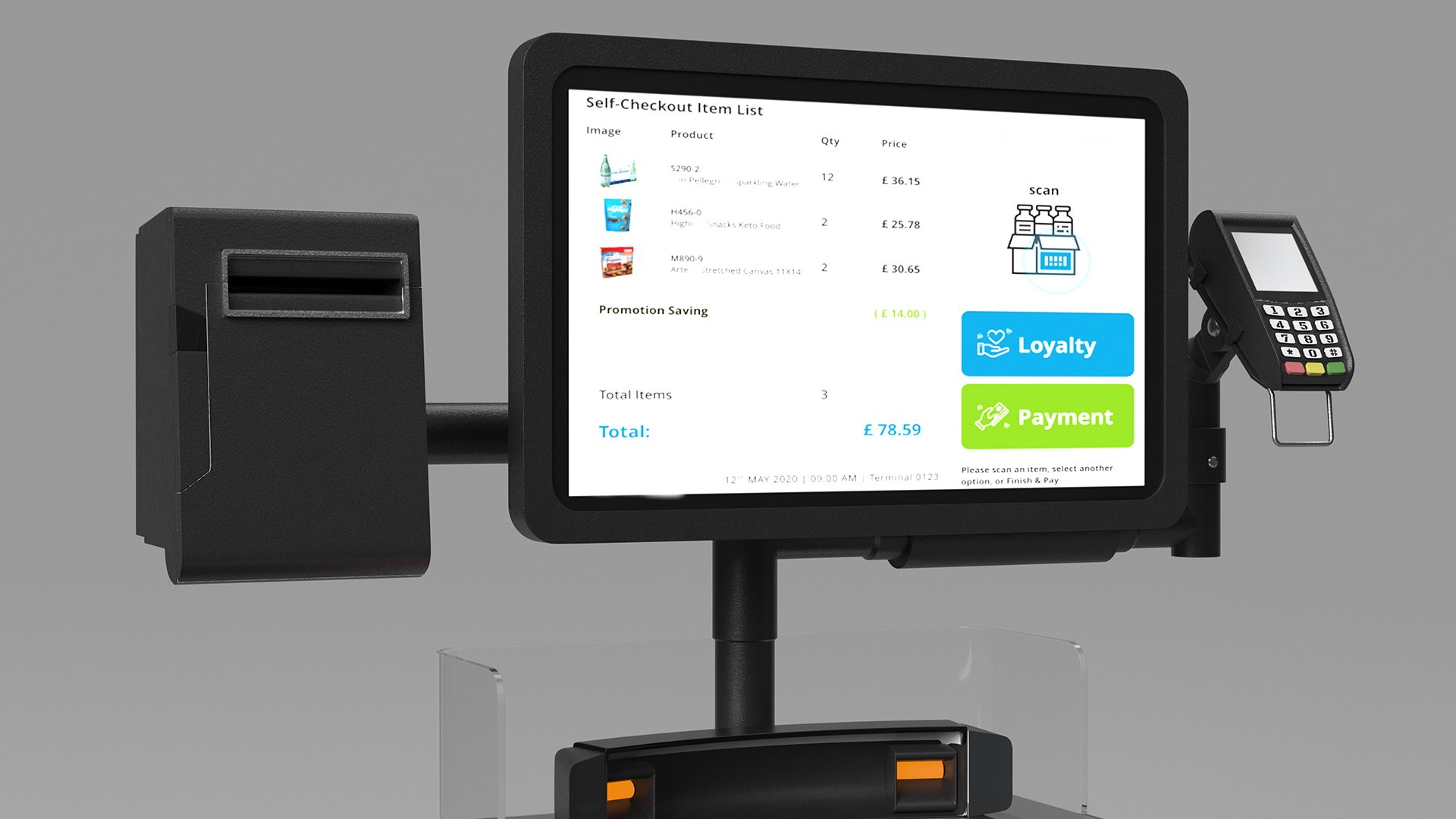 3D Retail Self Checkout System Grey - TurboSquid 2015782