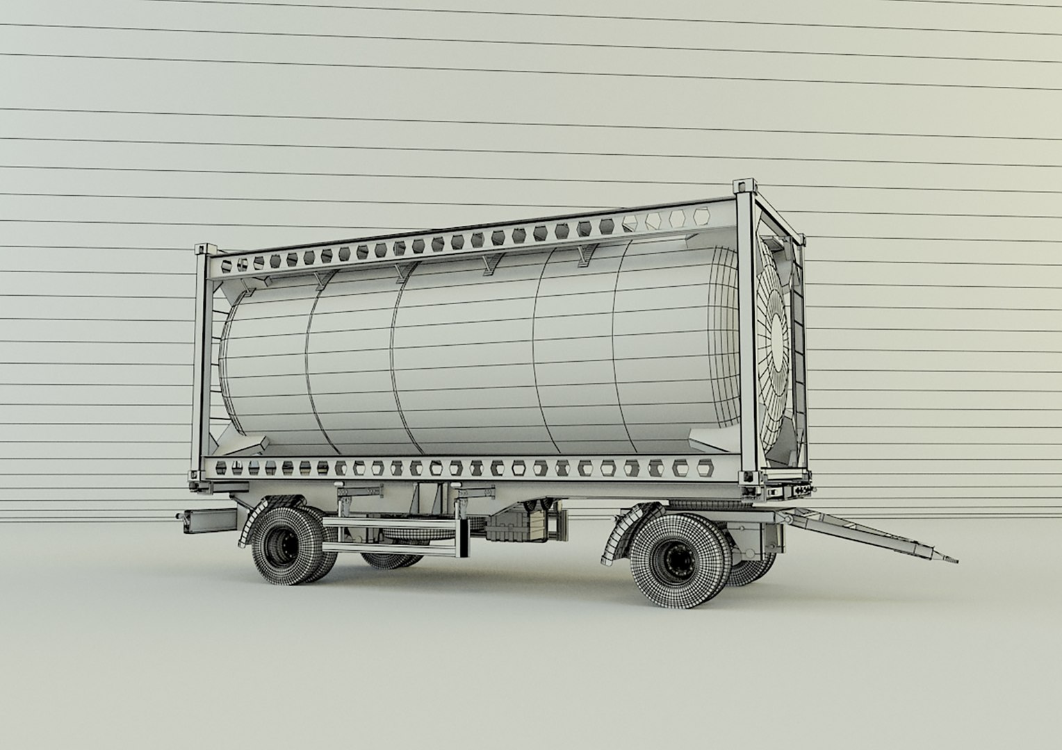 Container Trailer 585 3D - TurboSquid 2059373