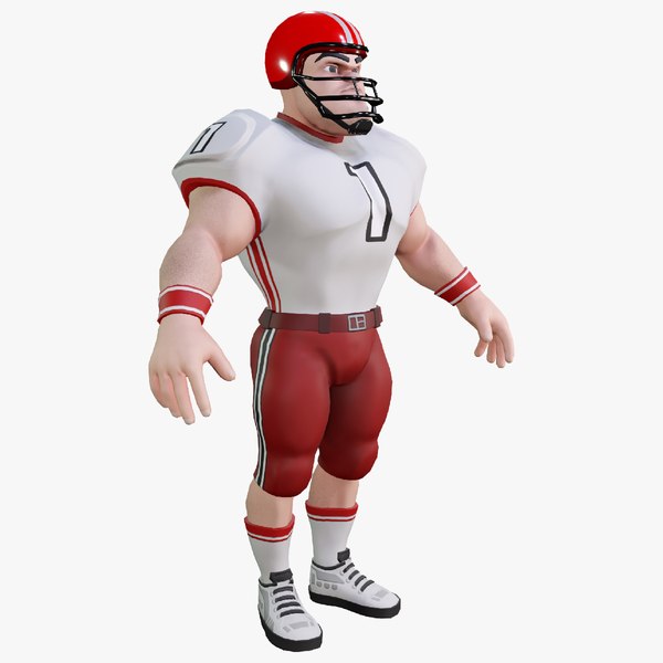 American Football Touchdown Character 04 3D model - TurboSquid 1979686