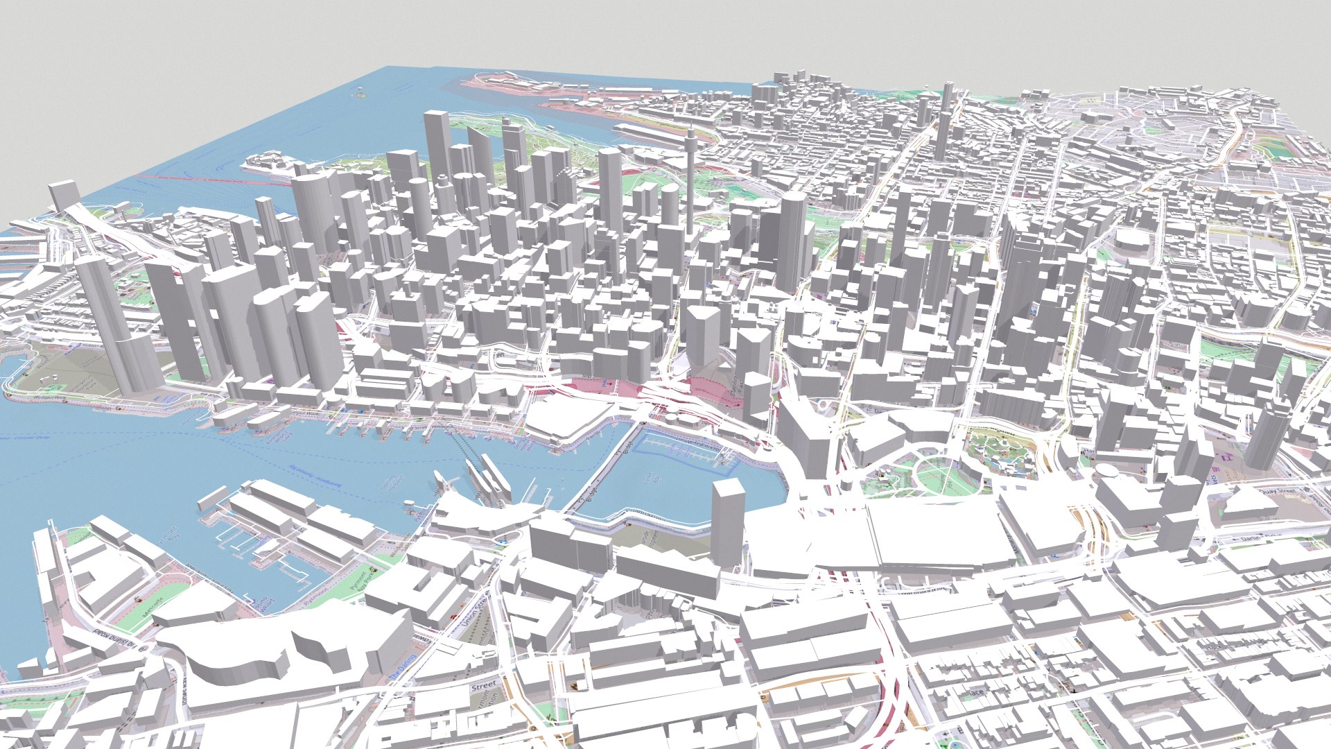 3D Cityscape Sydney Australia - TurboSquid 2237604