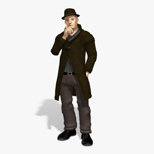 rigged character 3d 3ds