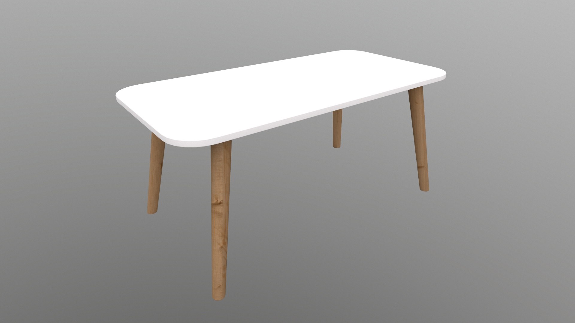 Wooden Table 3D Model - TurboSquid 1976916