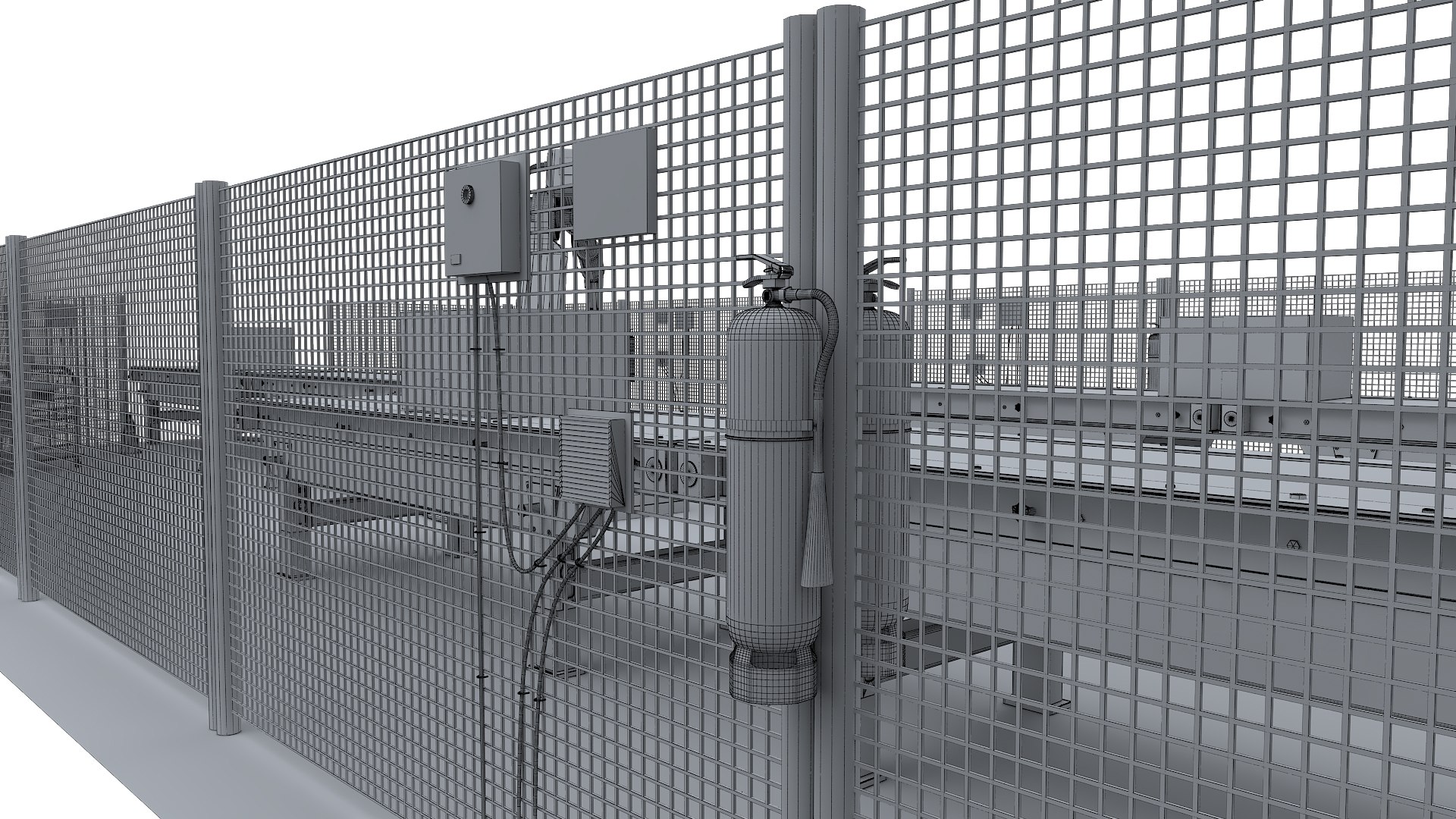 3D Palletizing Cell And Autonomous Forklift Model - TurboSquid 2347935