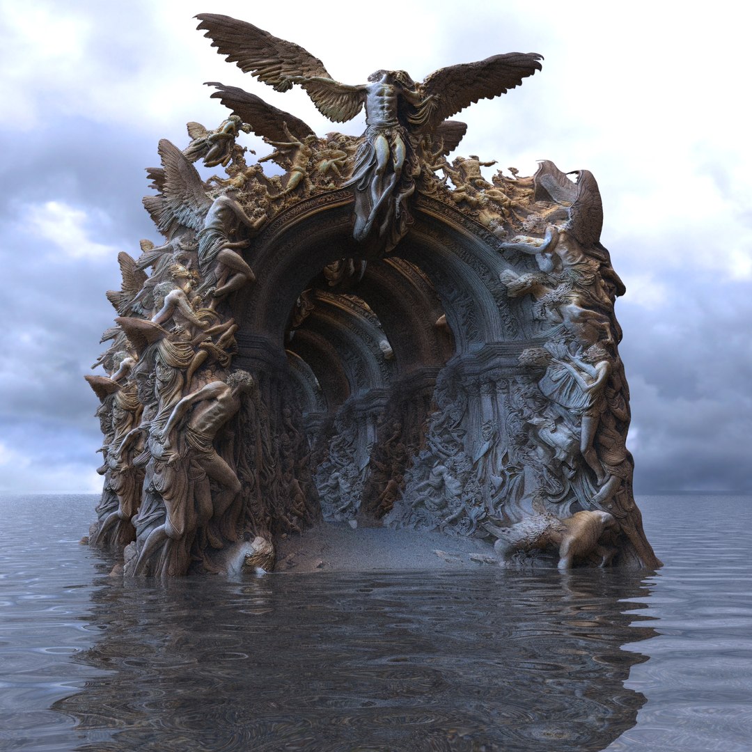 3D Gate Hell Arch - TurboSquid 2063905