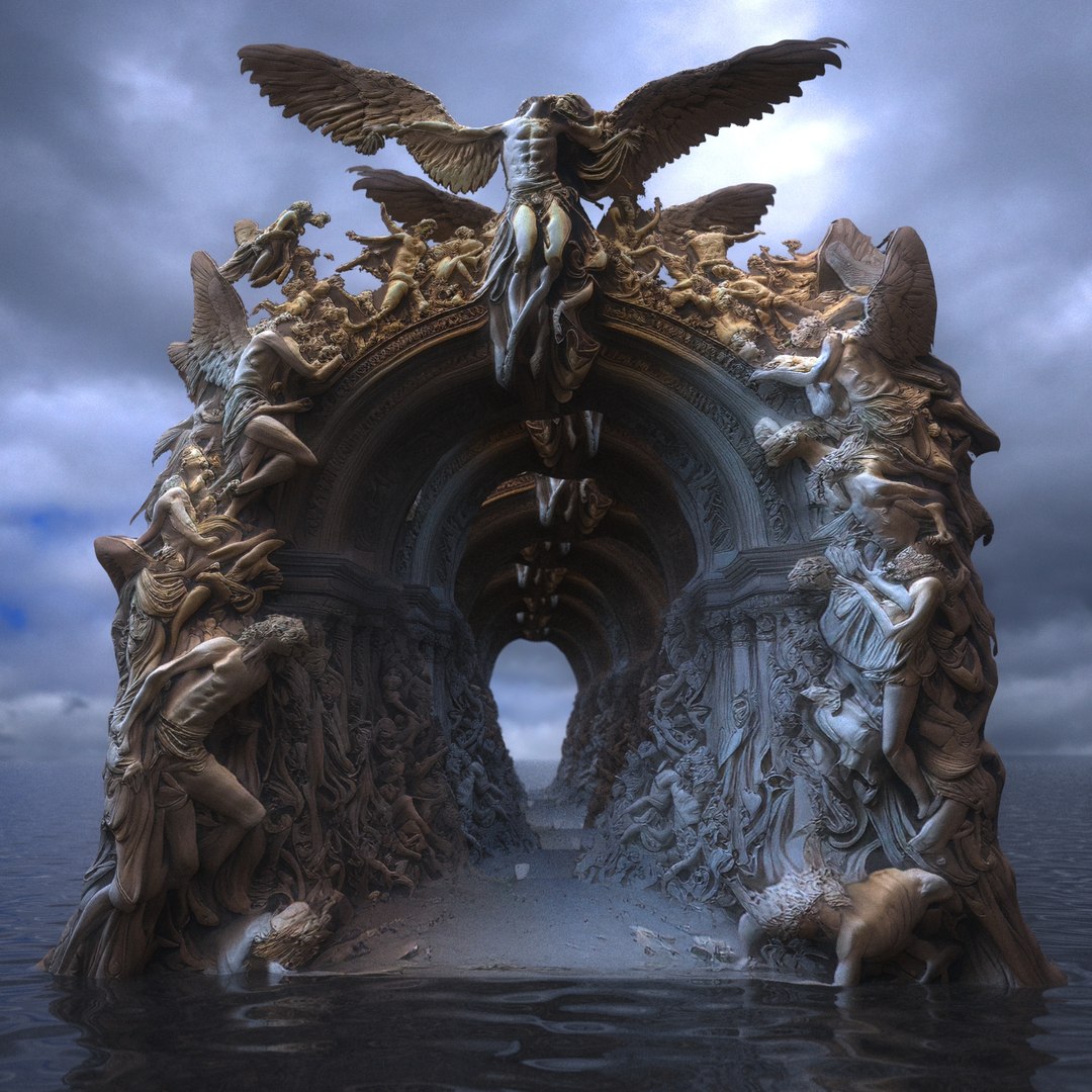 3D Gate Hell Arch - TurboSquid 2063905