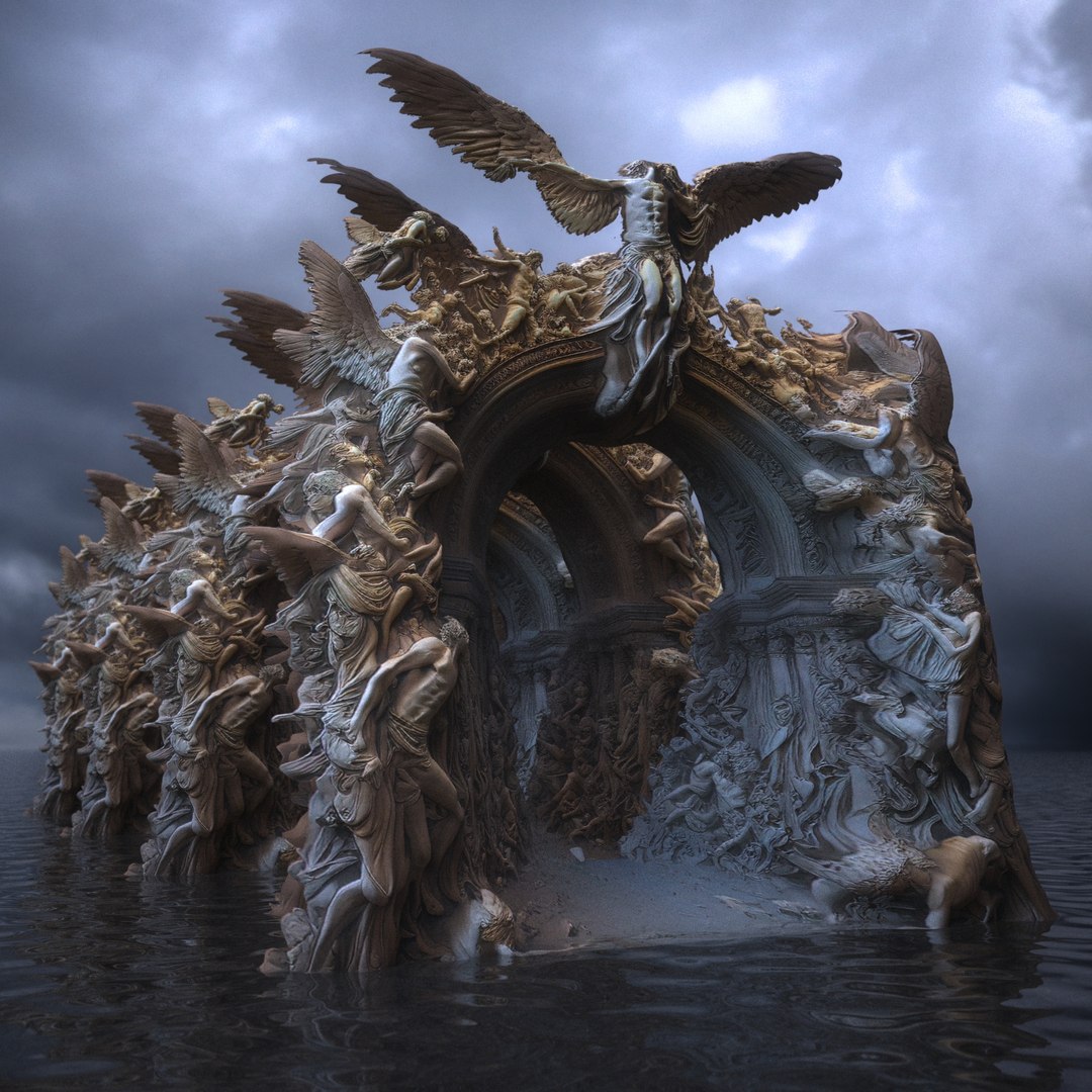 3D Gate Hell Arch - TurboSquid 2063905
