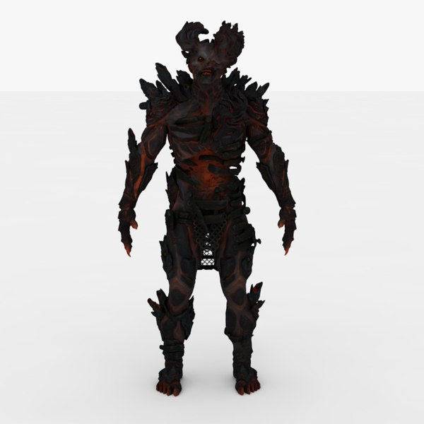 Fire Monster Rigged and Animated Modelo 3D - TurboSquid 1899990
