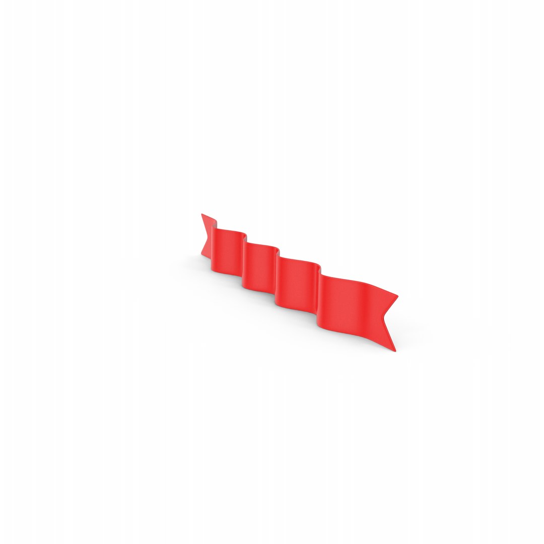 Red Ribbon 3D Model - TurboSquid 2035475