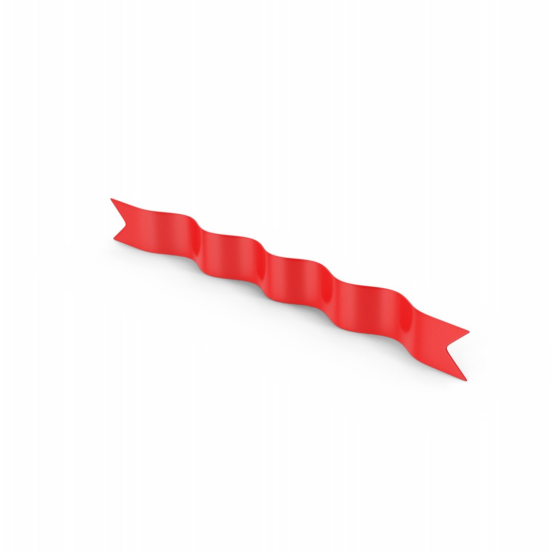 Red Ribbon 3D Model - TurboSquid 2035475
