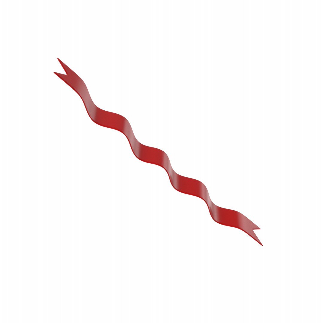 Red Ribbon 3D Model - TurboSquid 2035475