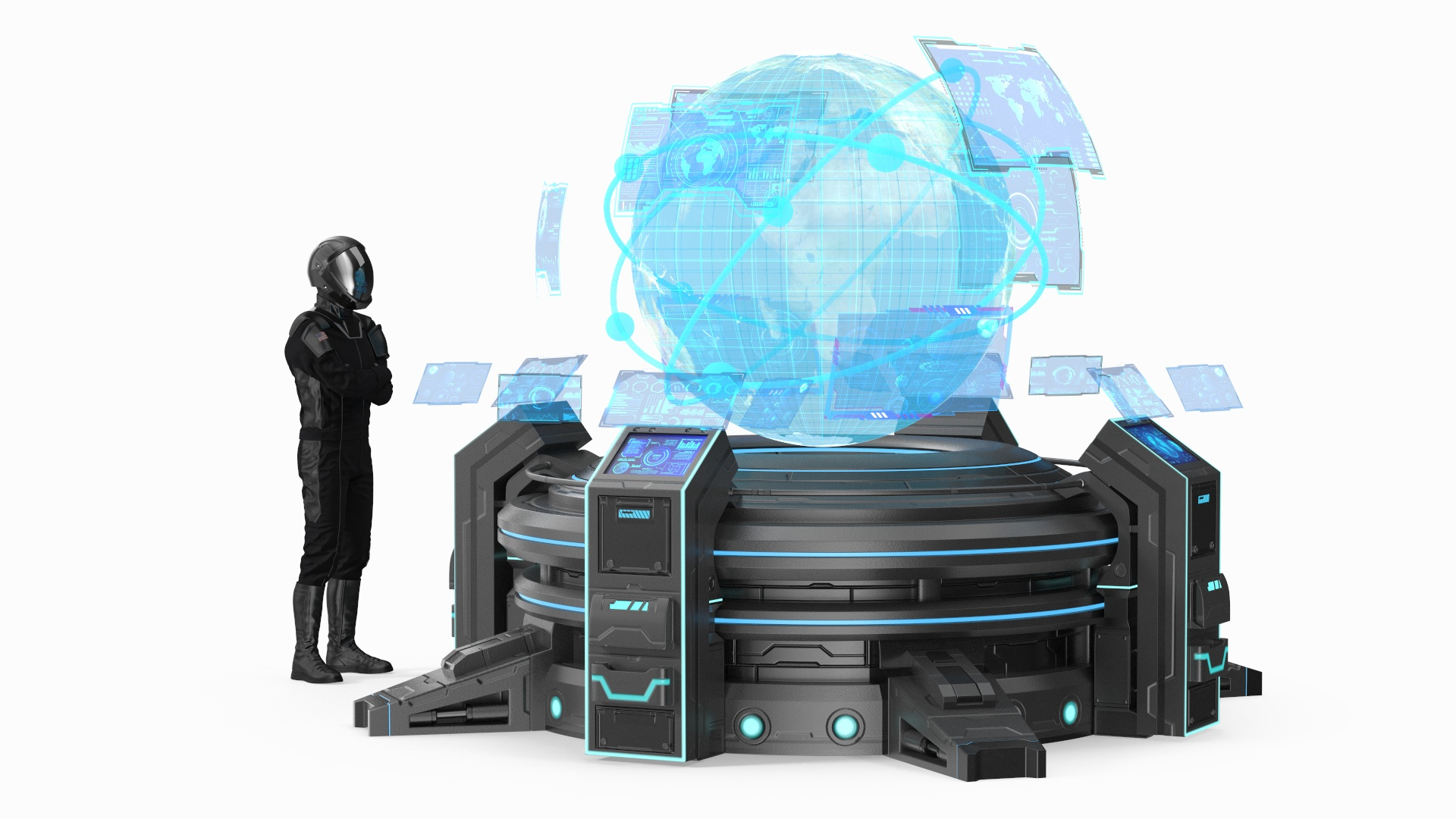 3D Cosmic Astronaut Control Desk - TurboSquid 2292219