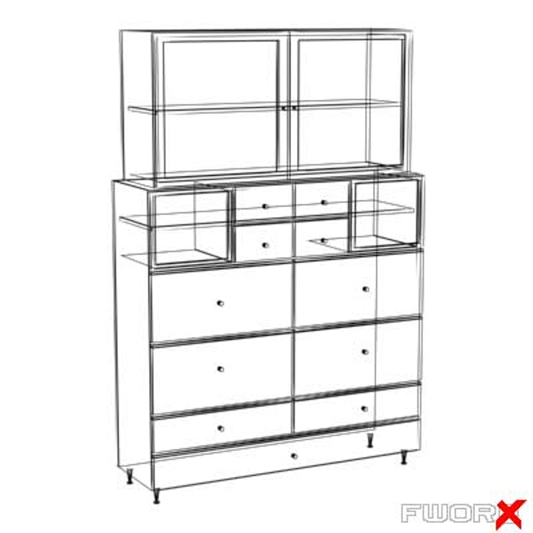 cabinet office 3d model