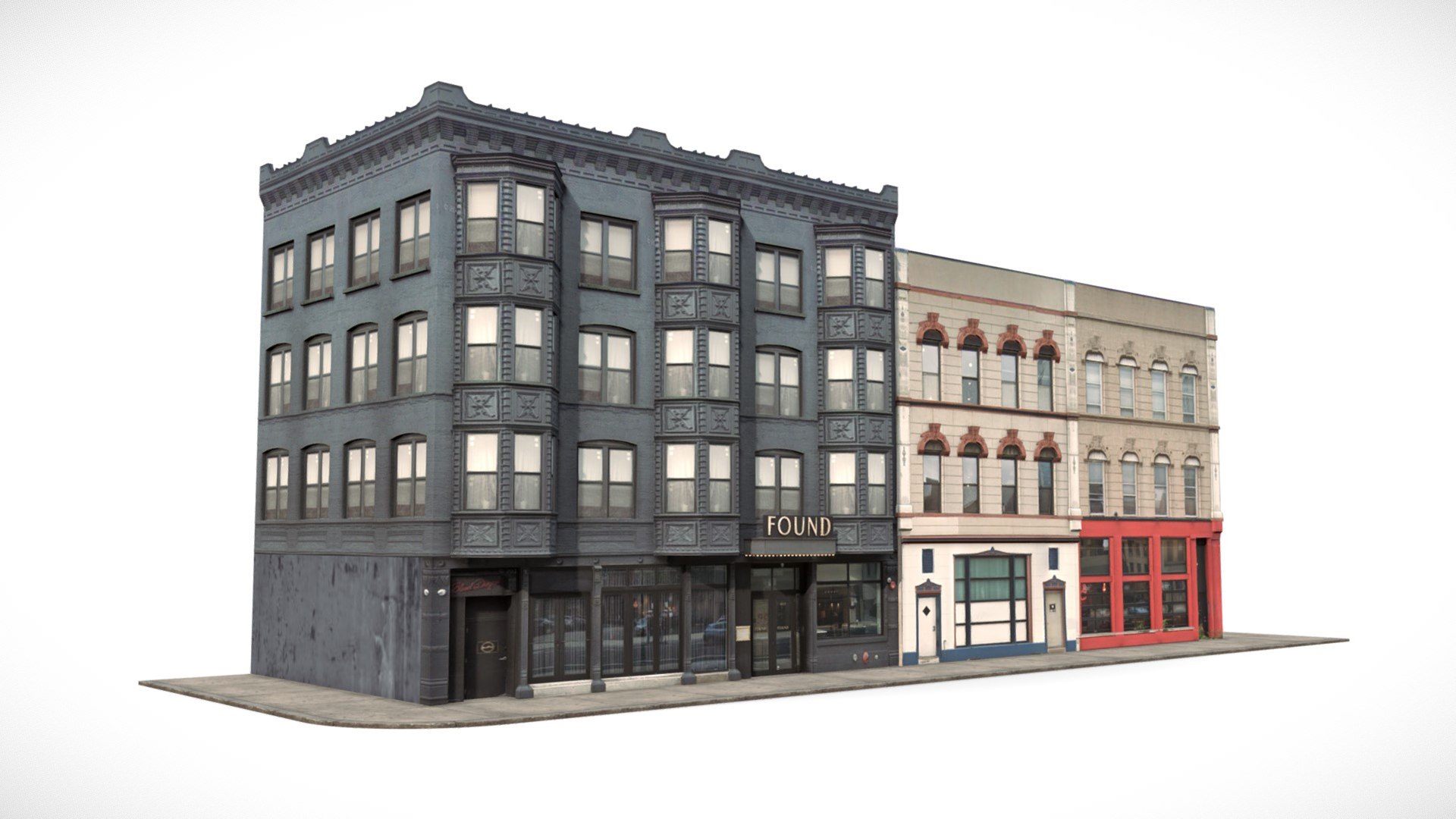 3D Model Realistic Buildings PBR - TurboSquid 2144927