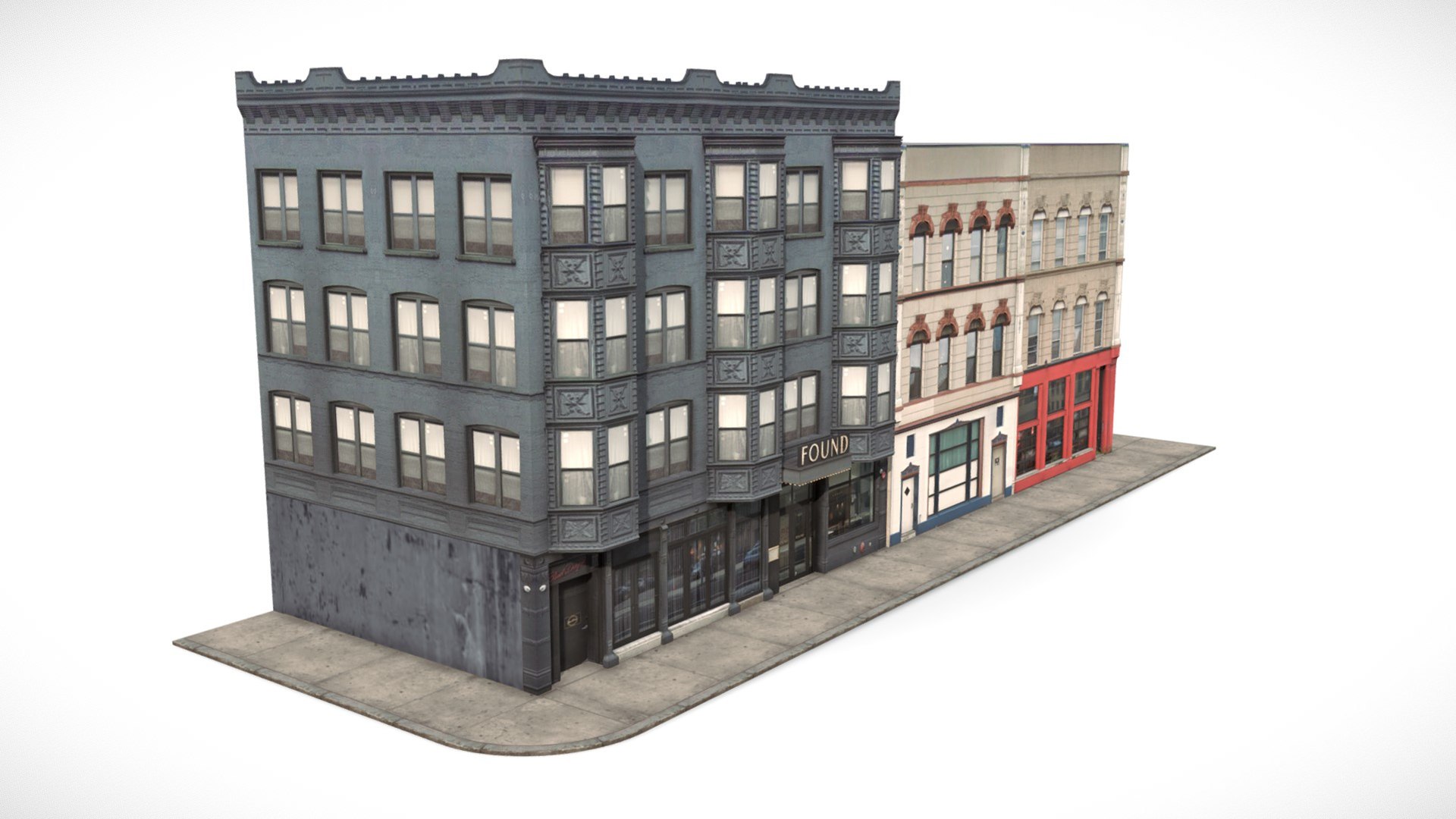 3D Model Realistic Buildings PBR - TurboSquid 2144927