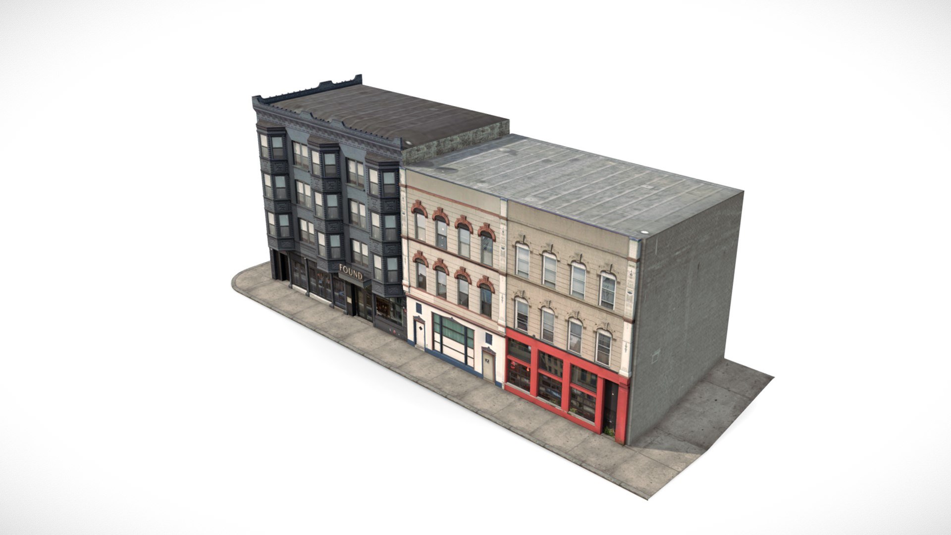 3D Model Realistic Buildings PBR - TurboSquid 2144927