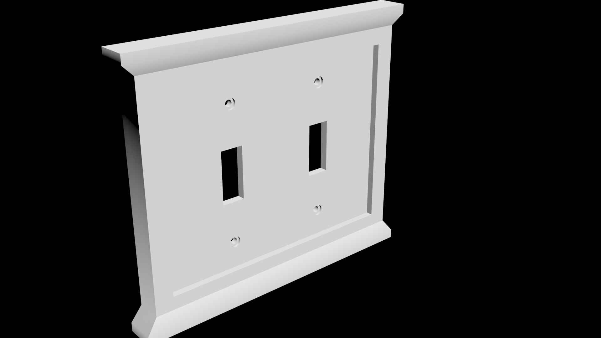 3D outlet switch cover model - TurboSquid 1606609