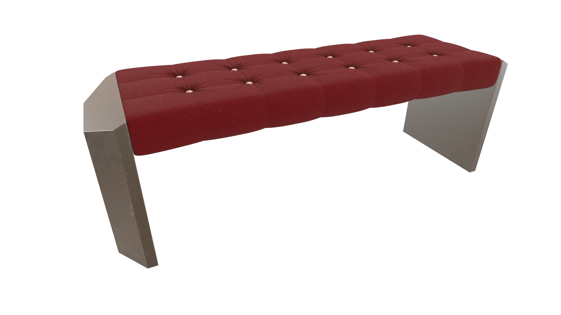 Modern Sofa Bench 3D Model AR VR Low-poly 3D model 3D model ...