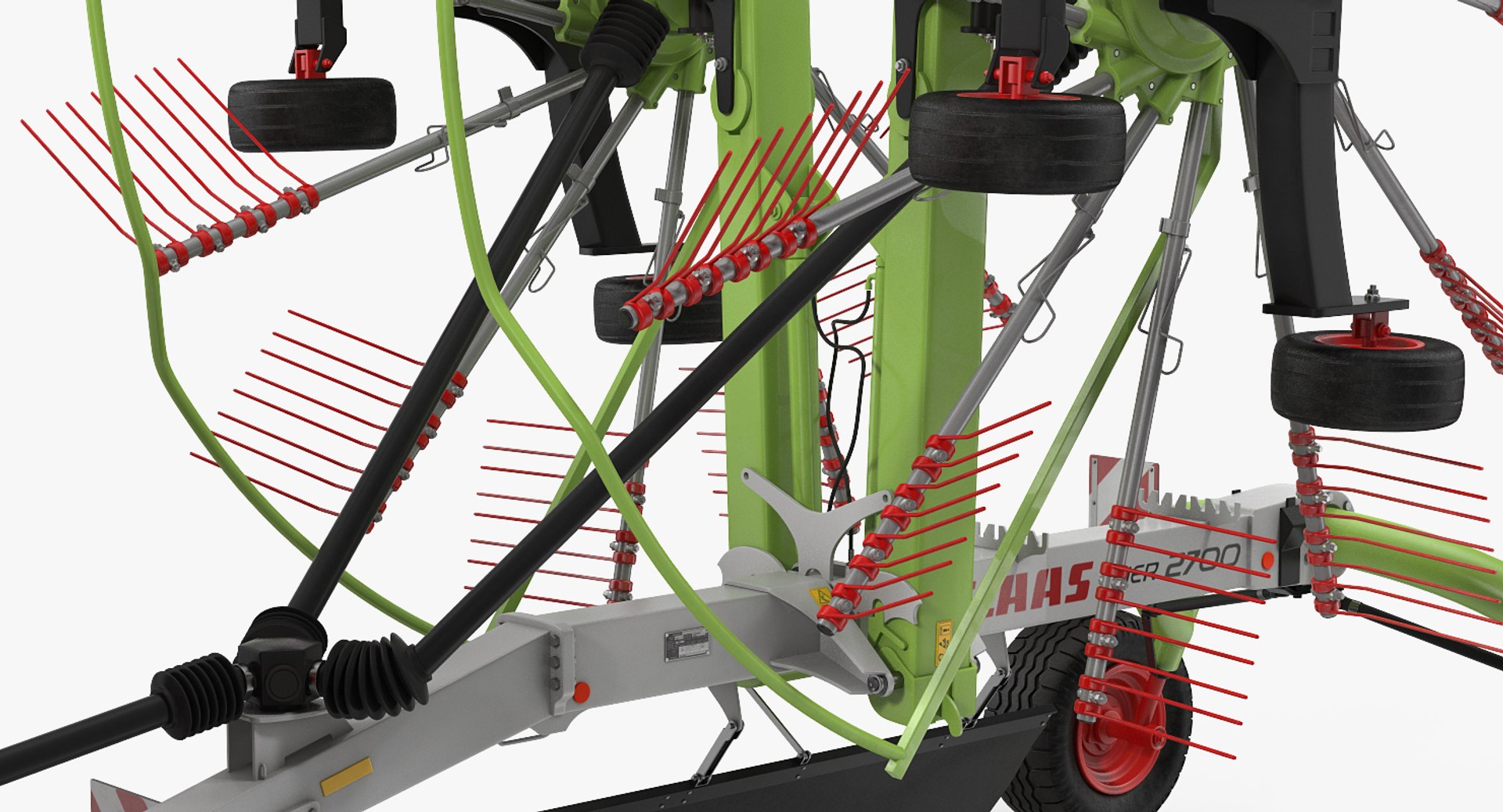 3D model tractor twin rotor rake - TurboSquid 1332847