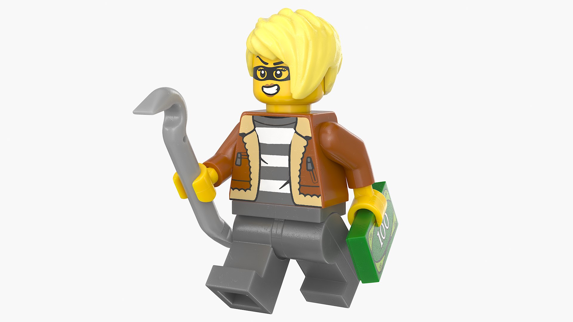 Lego Minifig Female Crook 3D Model - TurboSquid 2280996
