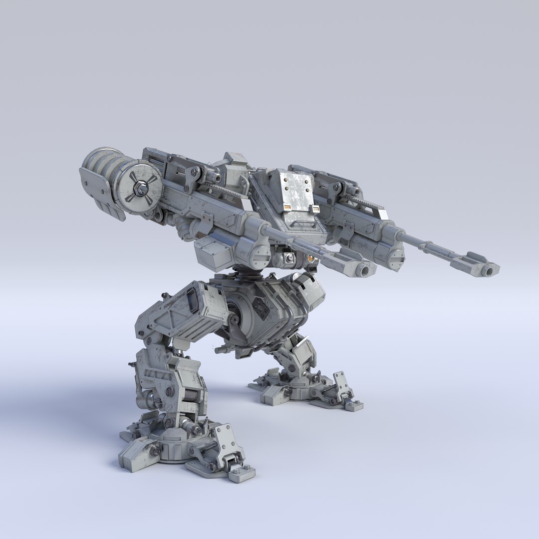 Battle Robot 3D Model - TurboSquid 1188916