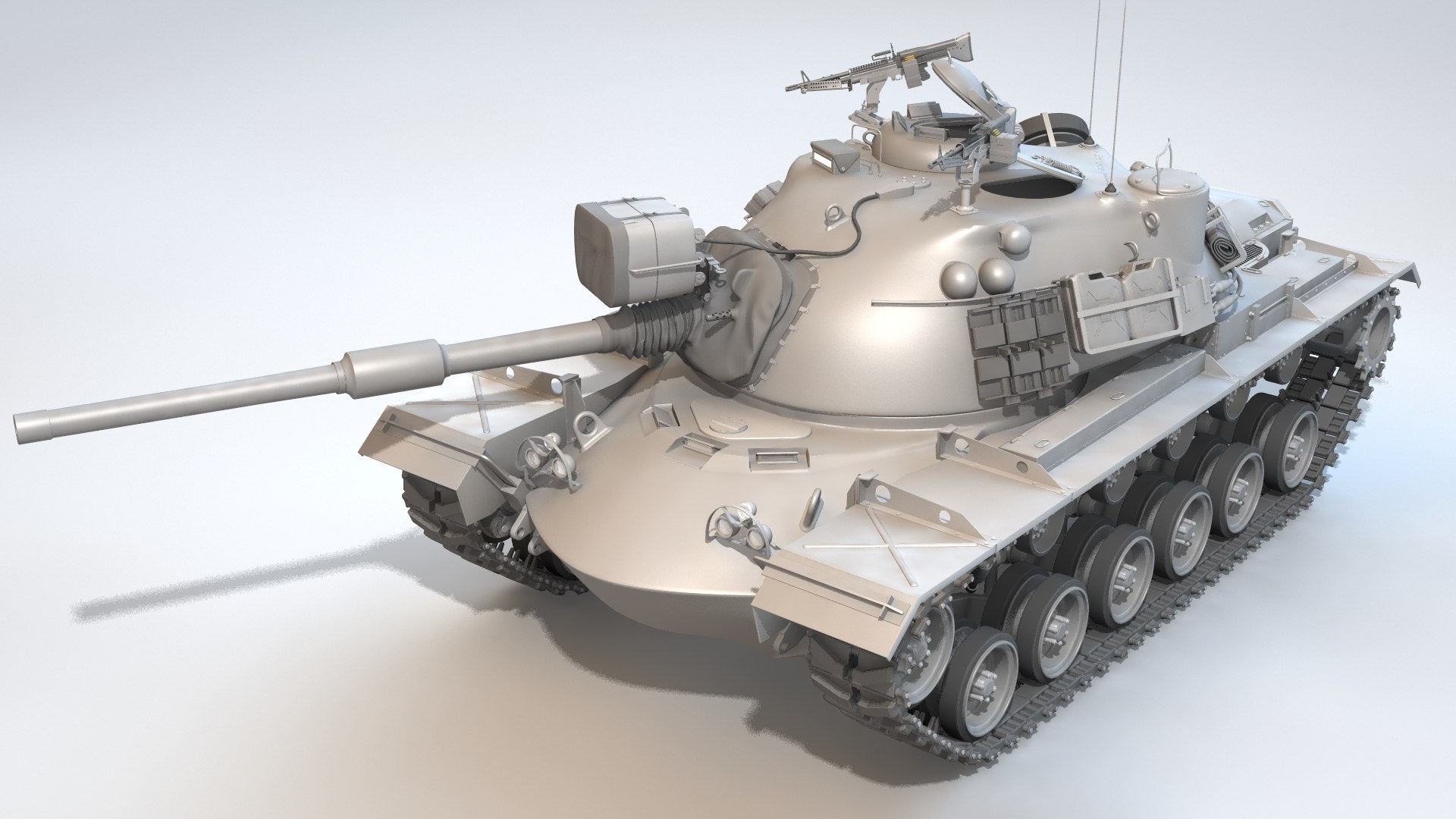 M48A5 Patton M48E48C Magach 1 3D Model - TurboSquid 2214349