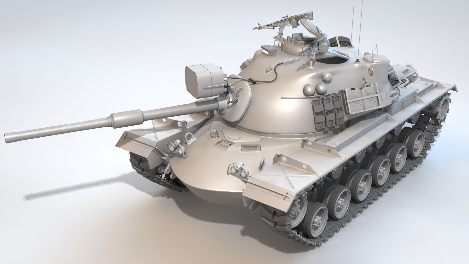 M48A5 Patton M48E48C Magach 1 3D Model - TurboSquid 2214349