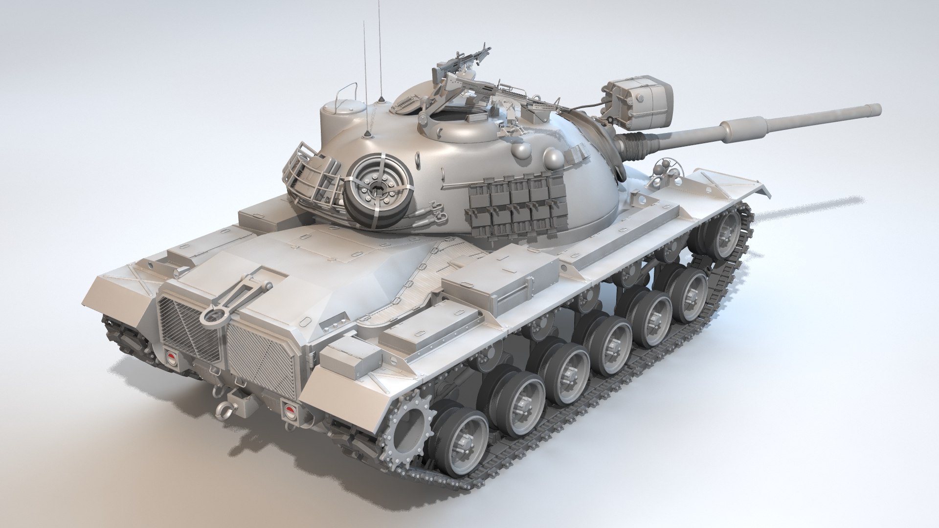 M48A5 Patton M48E48C Magach 1 3D Model - TurboSquid 2214349