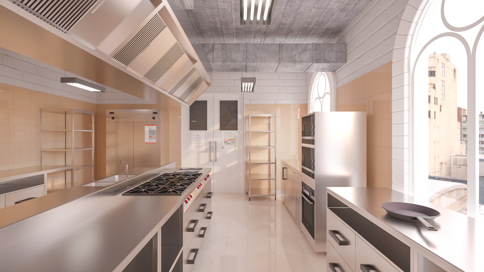 3D Commercial Kitchen Model - TurboSquid 2085759