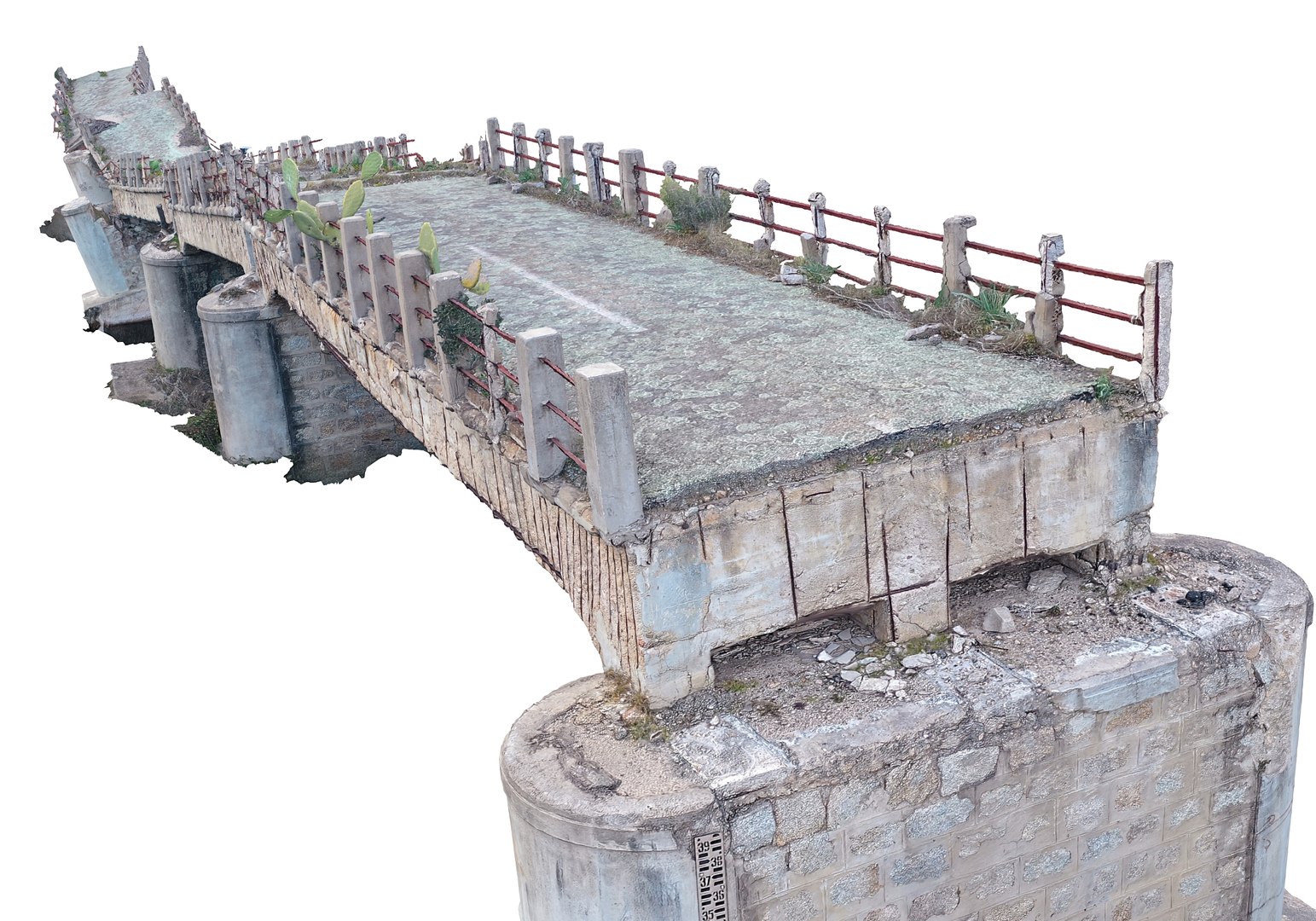 Fallen Bridge 3D Model - TurboSquid 1874172
