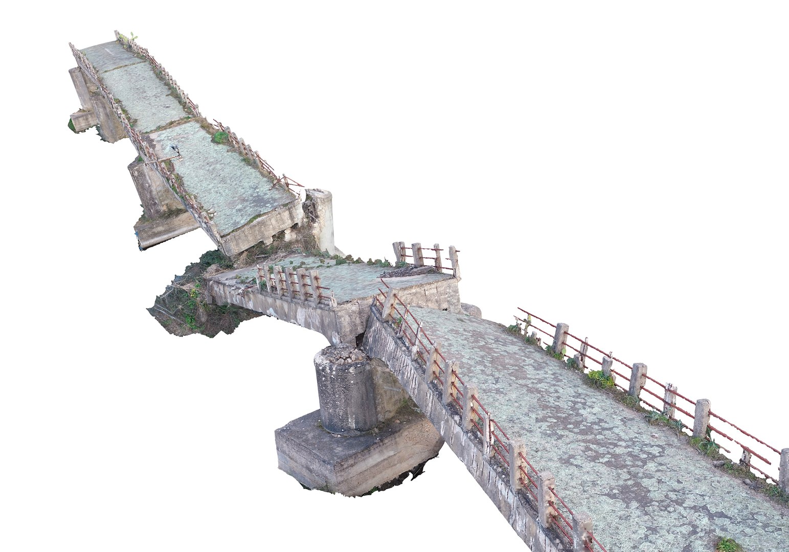 Fallen Bridge 3D Model - TurboSquid 1874172