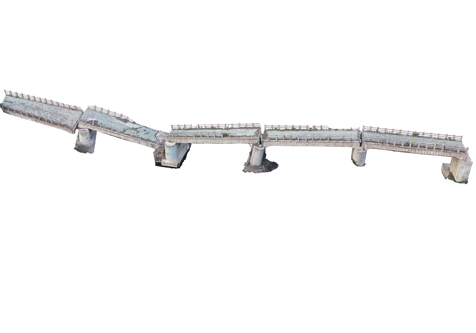 Fallen Bridge 3D Model - TurboSquid 1874172