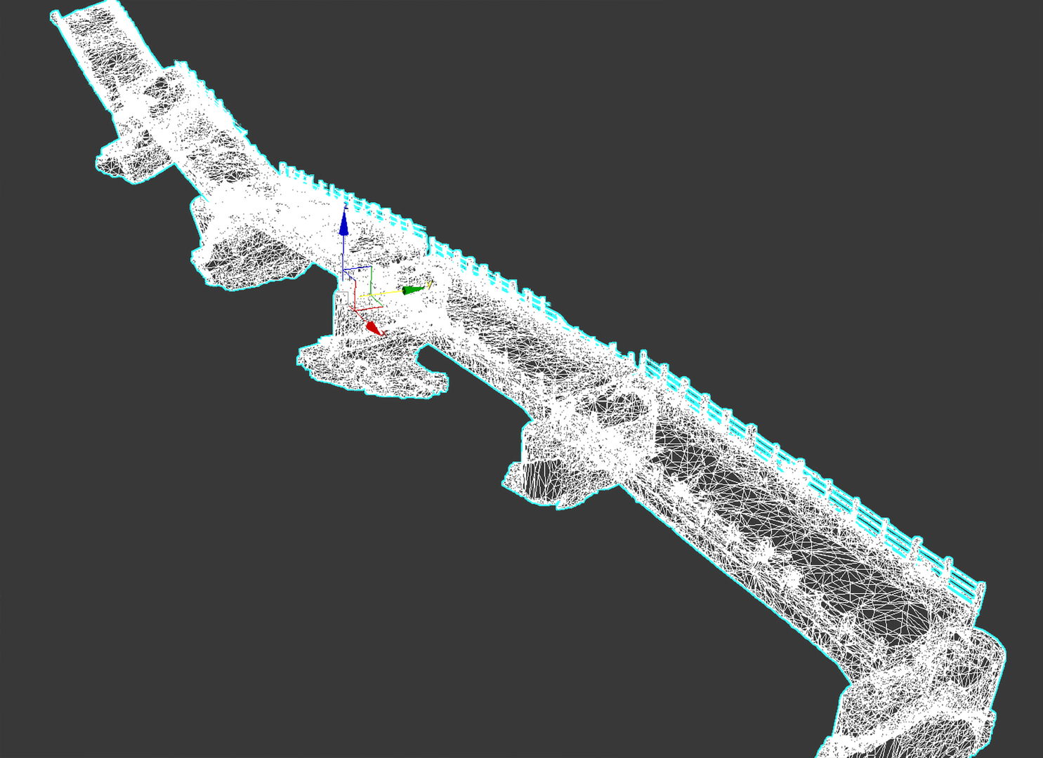 Fallen Bridge 3D model - TurboSquid 1874172