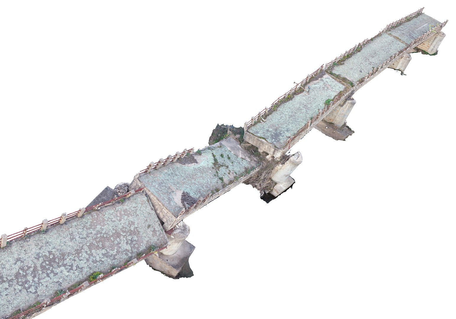 Fallen Bridge 3D Model - TurboSquid 1874172