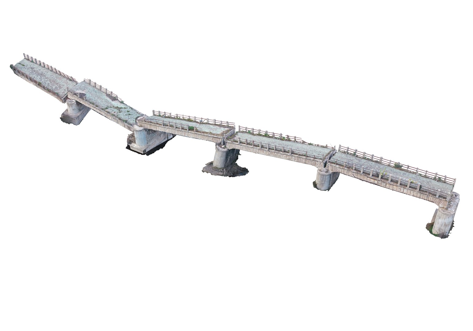 Fallen Bridge 3D Model - TurboSquid 1874172