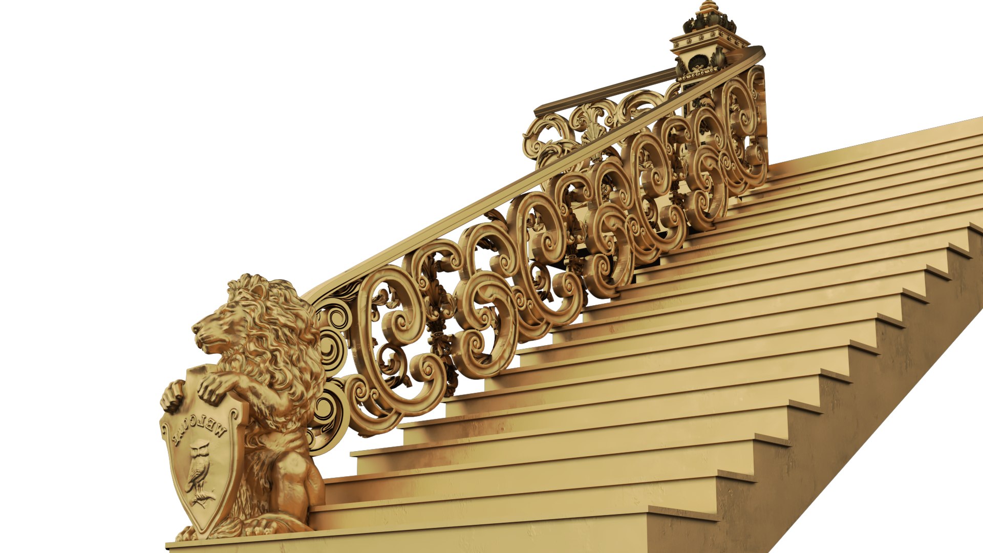 3D Lion Ladder 2 Model - TurboSquid 2094535