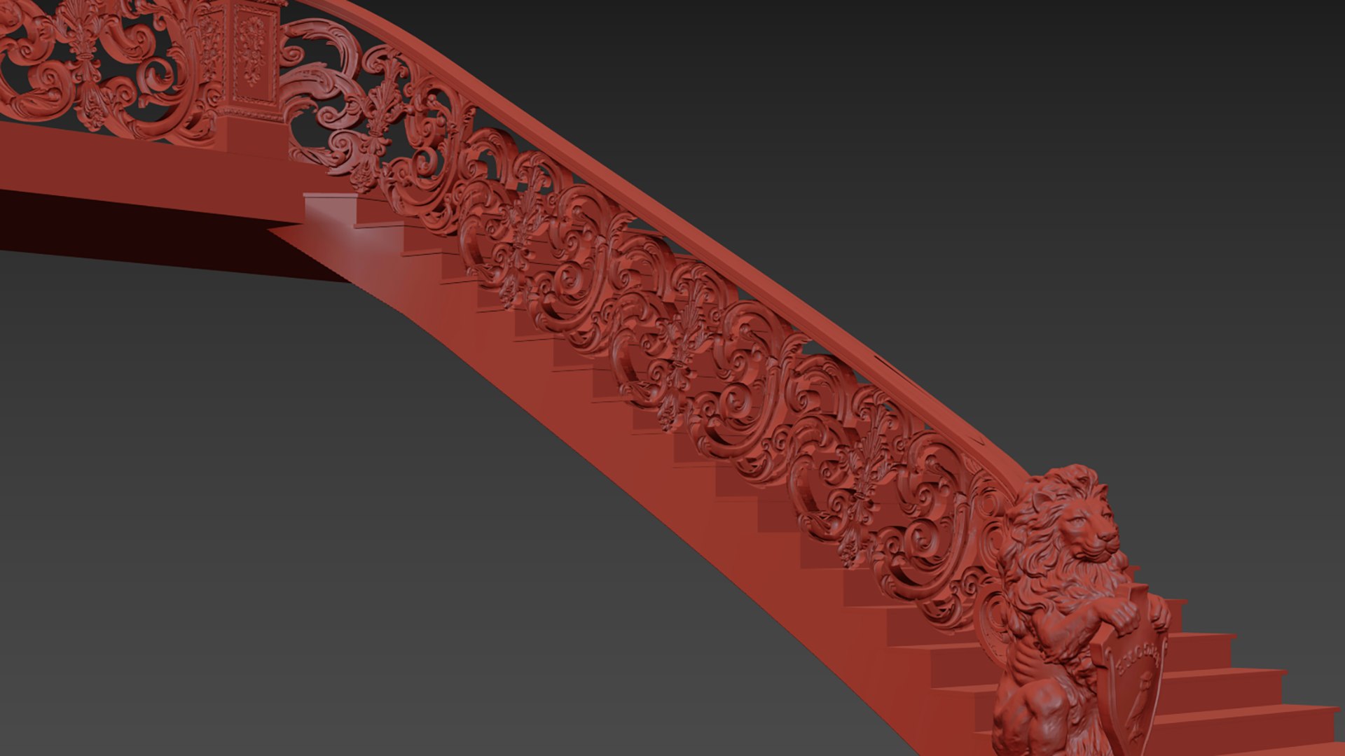 3D Lion Ladder 2 Model - TurboSquid 2094535