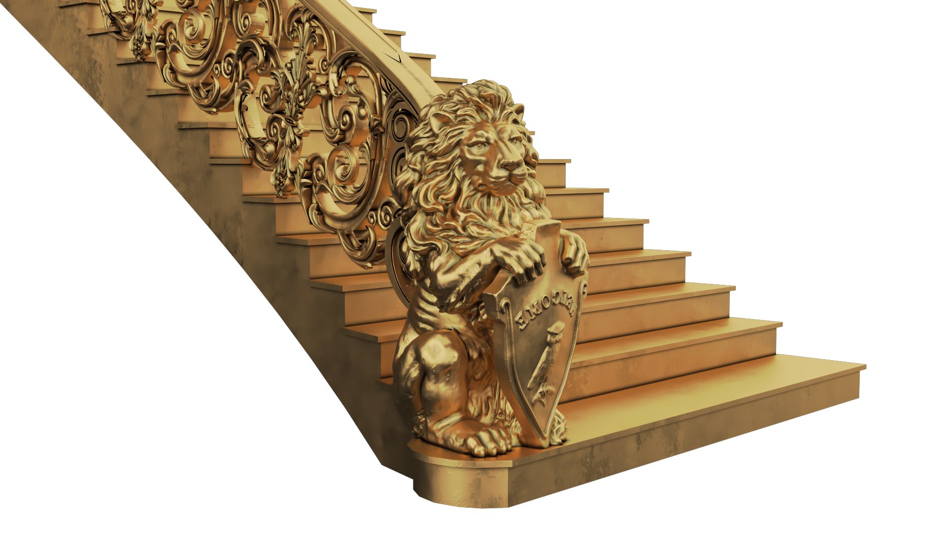 3D Lion Ladder 2 Model - TurboSquid 2094535