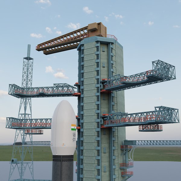 GSLV 로켓 3D 모델 - TurboSquid 1734692