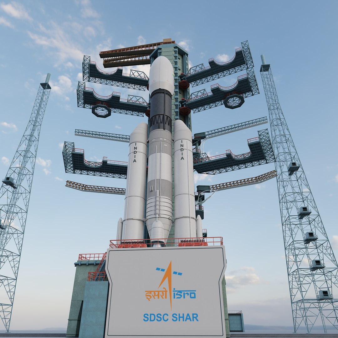 3D GSLV rocket - TurboSquid 1734692