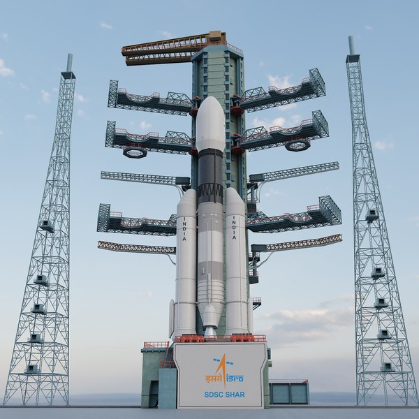3D GSLV rocket - TurboSquid 1734692