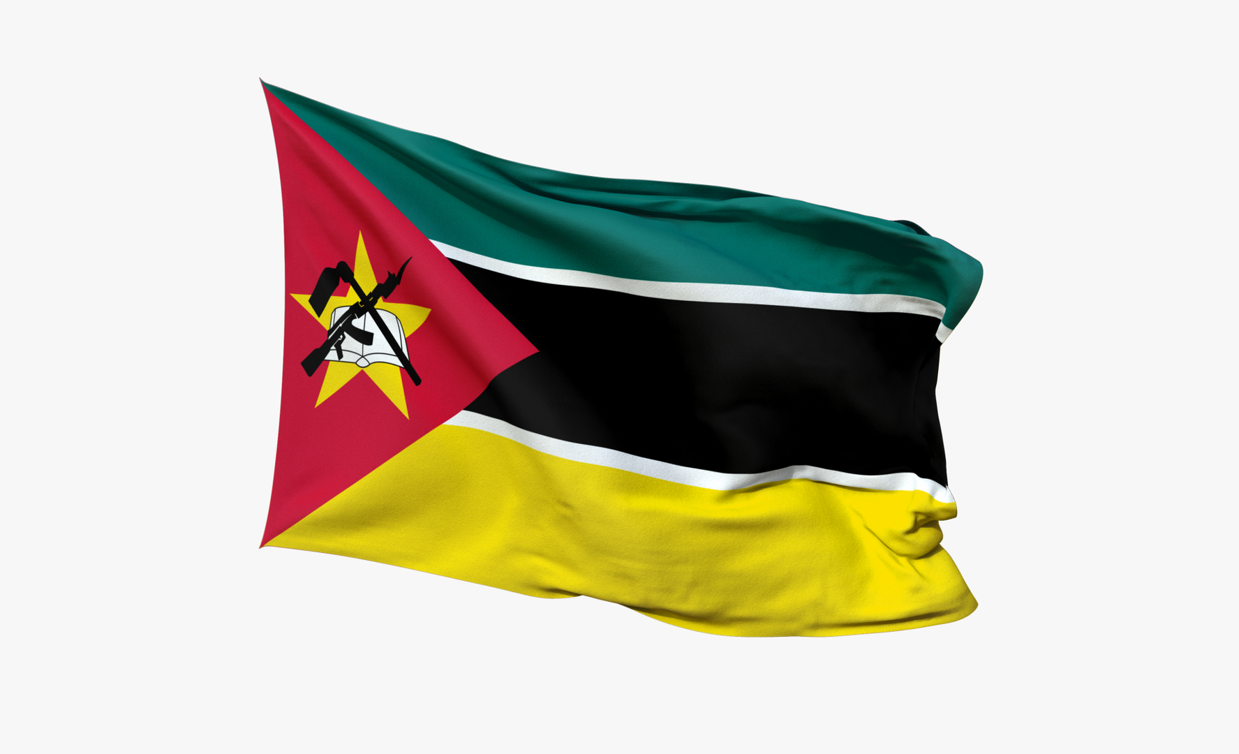 3D Realistic Animated Flag - Microtexture Rigged - Put Your Own Texture ...