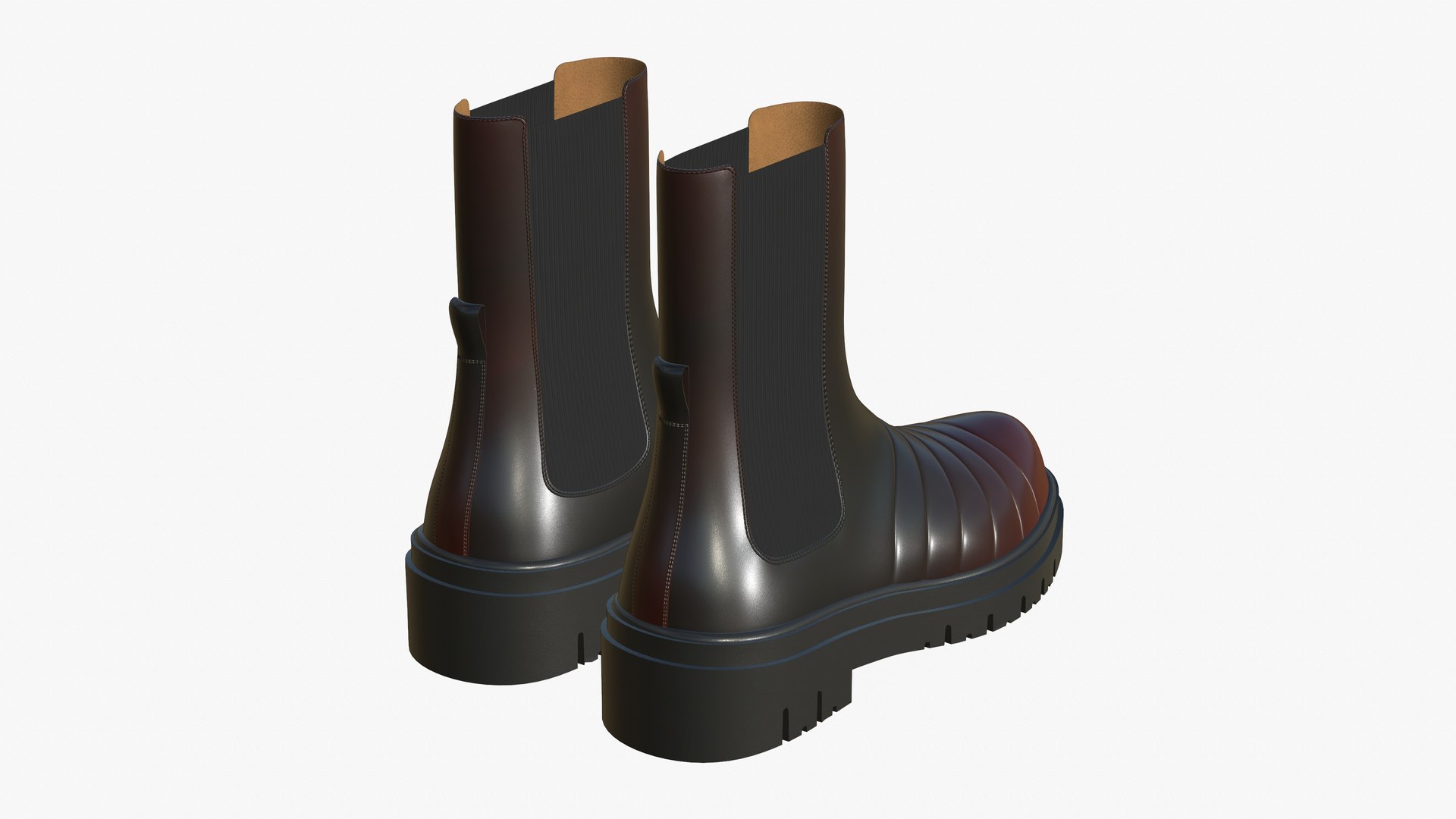 3D Realistic Leather Boots Women New Design - TurboSquid 1951209