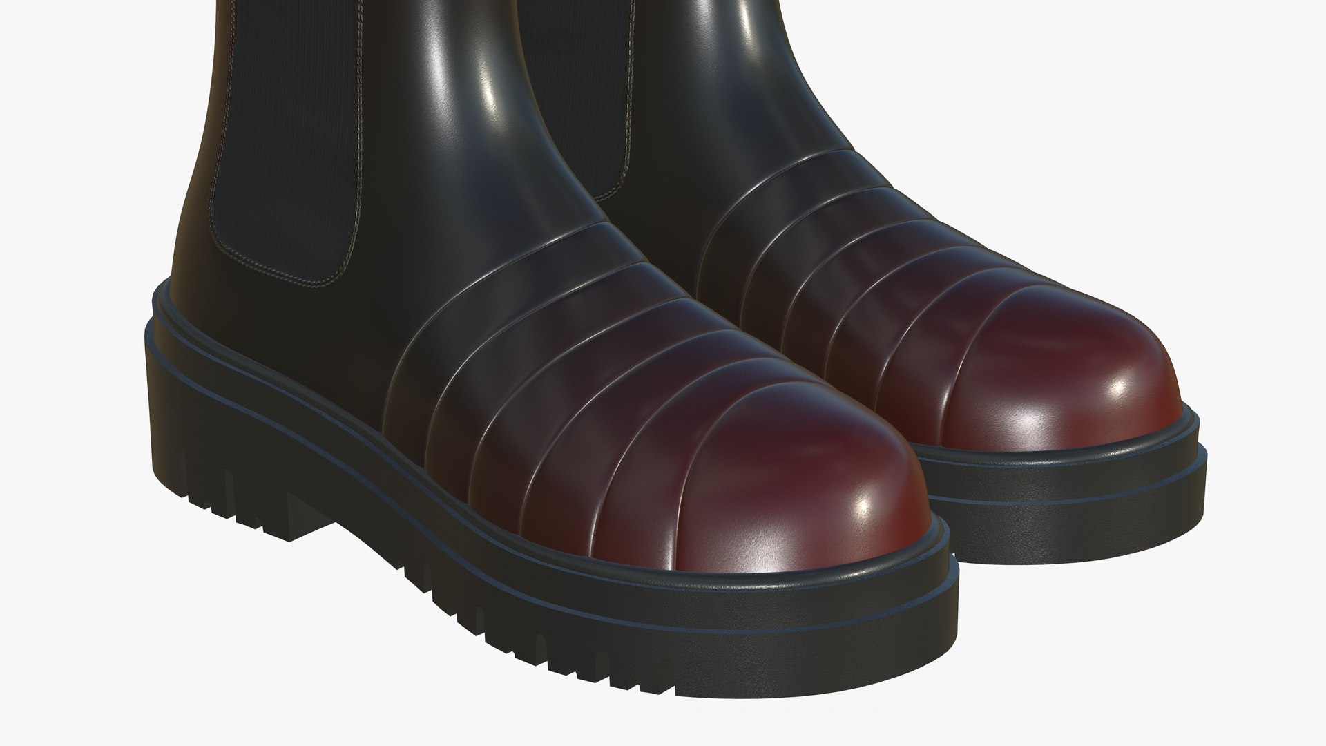 3D Realistic Leather Boots Women New Design - TurboSquid 1951209