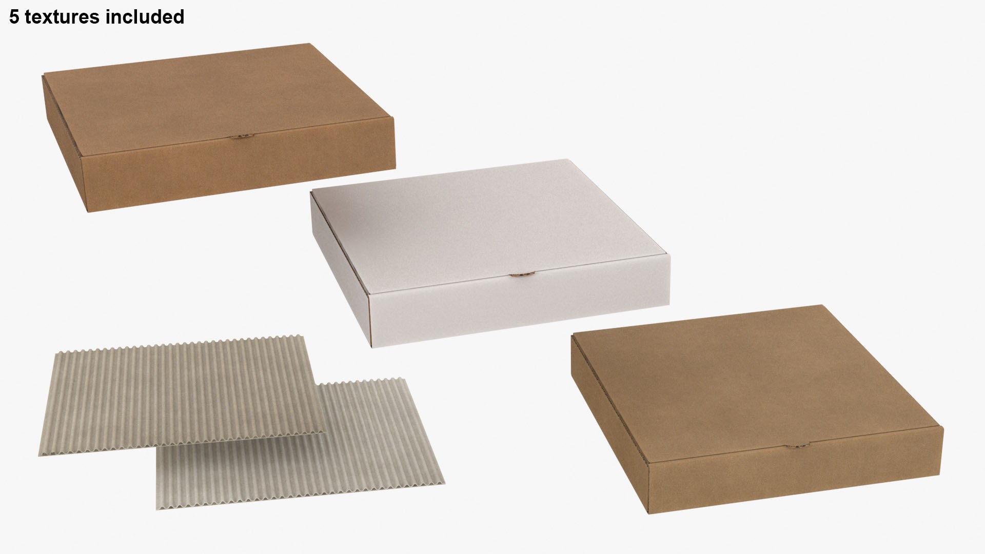 3D Pizza Box Collection Model - TurboSquid 2271215