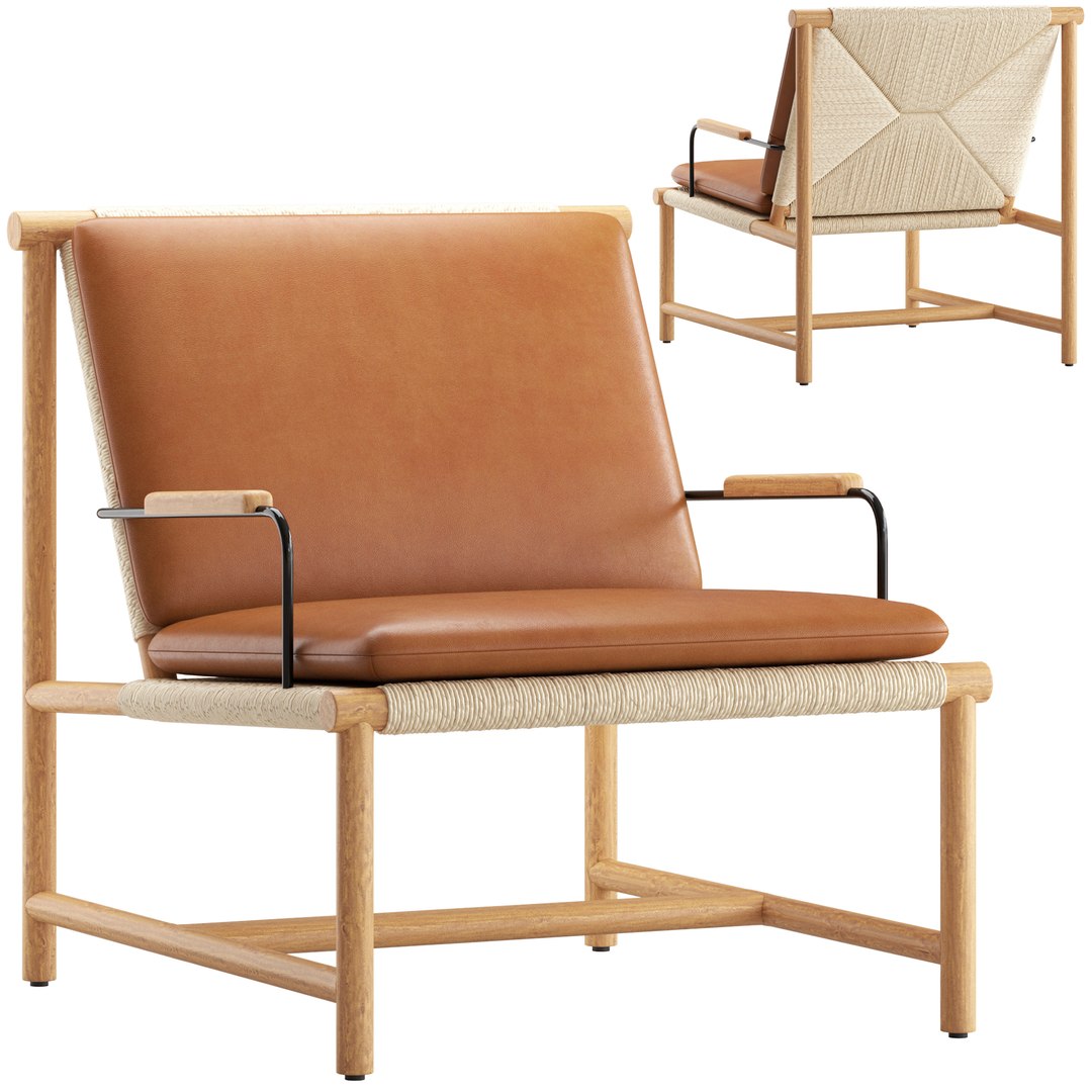 CB2 Anacapa Lounge Chair 3D model - TurboSquid 2165472